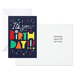 Hallmark Birthday Cards Assortment, Happy Cake Day (12 Cards with Envelopes)