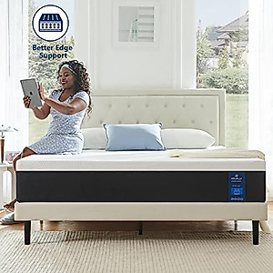 Molblly King Size Mattress, 12 Inch Premium Cooling-Gel Memory Foam Mattress Bed in a Box, Cool King Bed Supportive & Pressure Relief with Breathable Soft Fabric Cover, Medium Firm