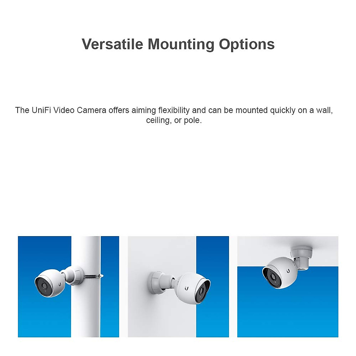 UniFi G4 Series UVC-G4-BULLET 4MP Outdoor Bullet Camera with Infrared (3-Pack)