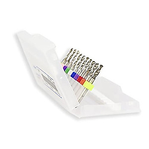 VIEUE Drill Bits PCB Drill Bits 10pcs 2.1-3.0mm 1/8" Shank Tungsten Carbide Gun Drill for PCB Printed Circuit Board Drilling Tools (Color : PCB2.75 10PCS)