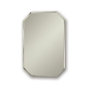 Jensen 1454X Octagon Bevel Mirror Medicine Cabinet, 18" x 27"