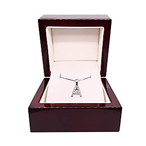 Diamond Wish 14k White Gold Letter A Diamond A to Z Initial Pendant Necklace (1/10cttw) with 18-inch chain