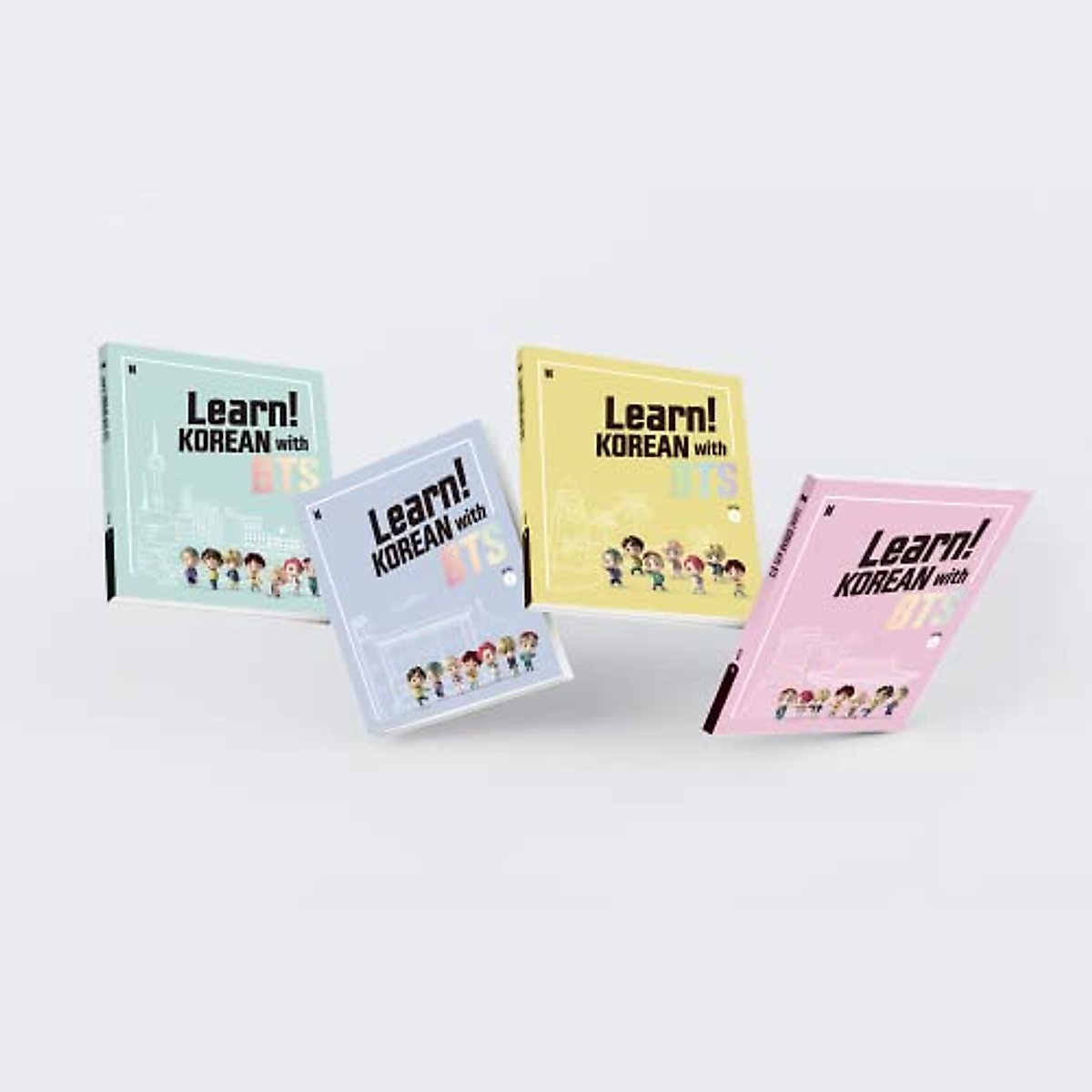 Learn Korean with BTS New Book Package (for Amazon) 1~4 : Korean Learning Book for Beginners/How to Learn Korean/colloquial Korean/Learn Korean for Beginners