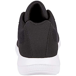 Kappa Unisex Low-Top Sneakers, Black Black Pink 1122, 5 US Men