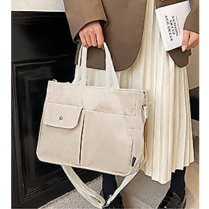 Corduroy Tote Bag Women Messenger Bag Satchel Bag Shoulder Bag Crossbody Bag Large Tote Handbag Cute Hobo Bag 2023