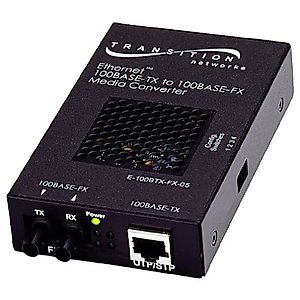 Transition Networks 100btx to 100bfx Standalone St 1300nm 2km (E-100BTX-FX-05)