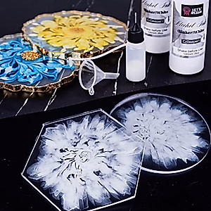 LET'S RESIN White Alcohol Ink for Resin, Alcohol Ink White Colors,2 Bottles Each 3.5oz,Adjustable Alcohol-Based Resin Ink,White Resin Pigment for Epoxy Resin,Resin Petri,Tumblers,Resin Art