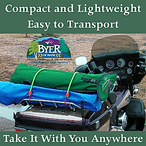 BYER OF MAINE, TriLite Cot, Very Compact When Folded, Set Up 74" L X 25" W X 8", Camping Cots for Adults, Portable Cot, Tri Lite Cot, Cot, Lightweight Cot, Outdoor Cot, Foldable Cot, Single