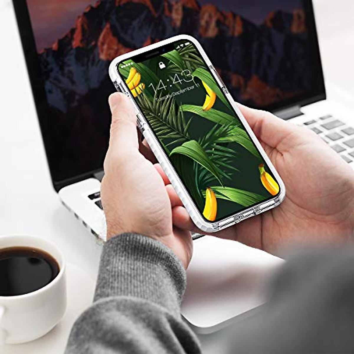 MATEPROX Phone XR Case Clear Thin Slim Anti-Yellow Anti-Slippery Anti-Scratches Cover Shockproof Bumper Case for Phone XR 6.1''(White)