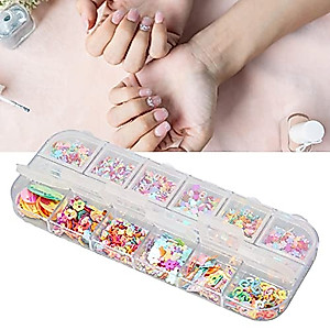 Art Glitter Sequins, Shiny Nail Decals Flakes Decoration Portable Practical for Nail Art Craft Makeup