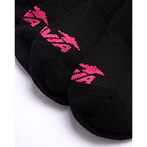 Avia Women's Quarter Socks - 10 Pack Cushioned Athletic Ankle Socks for Women - Women's Moisture Wicking Sports Socks (4-12), Size 4-9, Pure Black