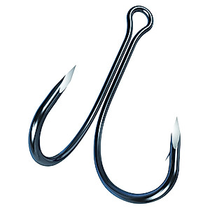 Eagle Claw TK250-3/0 Trokar Frog Hook, Black/Chrome Finish, One Size