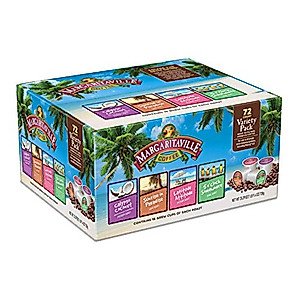Margaritaville Variety Pack for K Cup Keurig 2.0 Brewers, Margaritaville Coffee Medium Roast Single Serve Coffee Pods, 0.35 Ounce (Pack of 72)