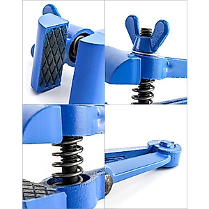 QWORK Hand Vise Hand Held Vice Clamps Pliers Household Mini Vice Cutting Sanding Drilling DIY Tools