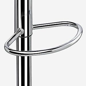 Yaheetech Tall Bar Stools Set of 2 Modern Square PU Leather Adjustable BarStools Counter Height Stools with Arms and Back Bar Chairs 360 Swivel Stool White