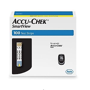 ACCU-CHEK SmartView Test strips - 100 Test Strips, Pack of 2