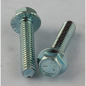1/4-20 x 3/4 Hex Washer Head Serrated Flange Bolt Steel Zinc 100 Pack