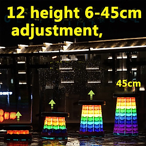 Upgraded Portable Folding Stool, Height Adjustable Retractable Stool, Folding Stools for Adults Load 600Ib,Collapsible Stool for Camping Fishing Travel Hunting Outdoor Indoor(Red)