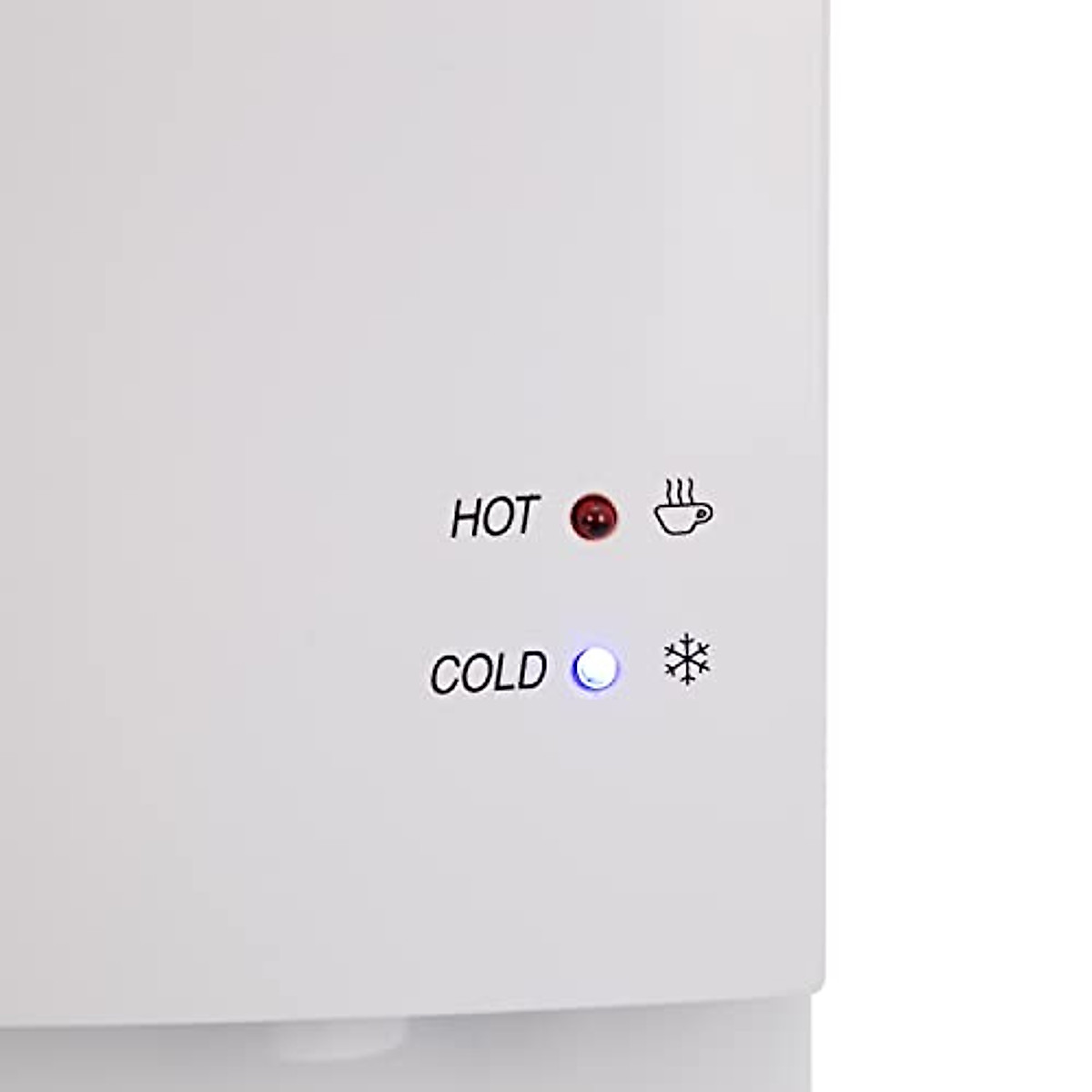 Avanti Water Cooler Dispenser Top Loading, Holds 3 & 5 Gallon Bottles with Stainless Steel Reservoir, Cold and Hot Temperature, Perfect for Homes, Kitchens, Offices, Dorms, 5-Gallon, White