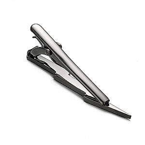 Yoursfs Black Cool Lightning Bolt Tie Clip for Men Warrior Tie Bar Men's Tie Pins