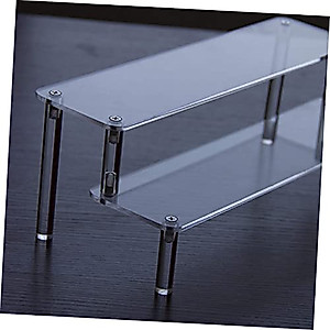 BIUDECO Desktop Storage Rack Display Shelves Storage Shelves Doll Toy Car Model Dispaly Stand Desk Storage Cotainer Office Table Organizer Storage Stand