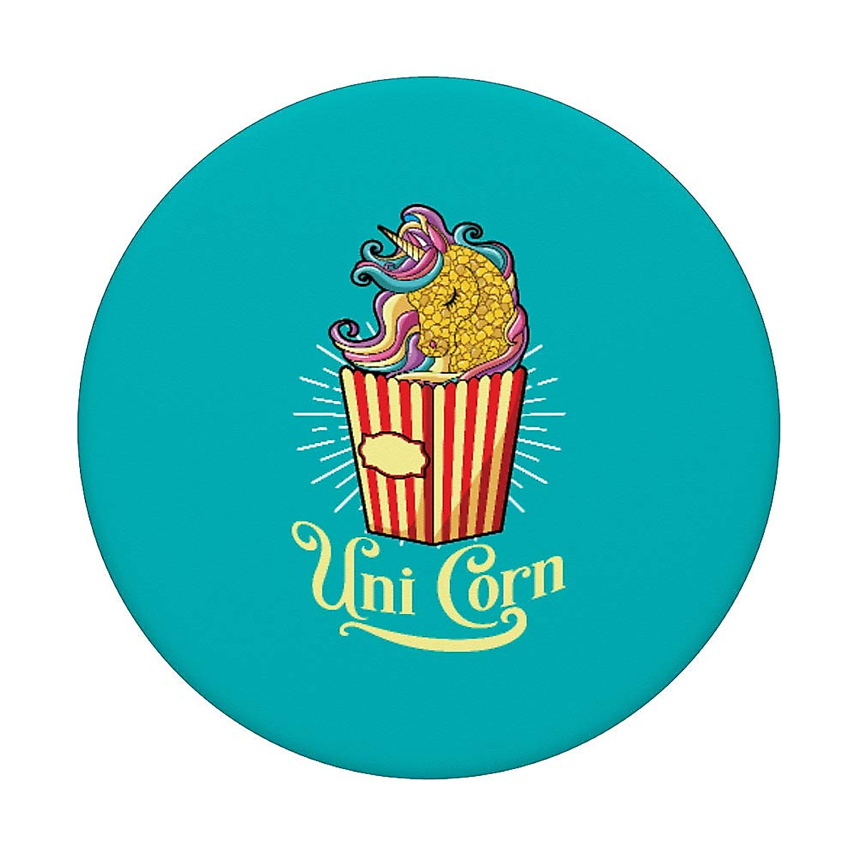 Uni Corn Popcorn Rainbow Unicorn Pun