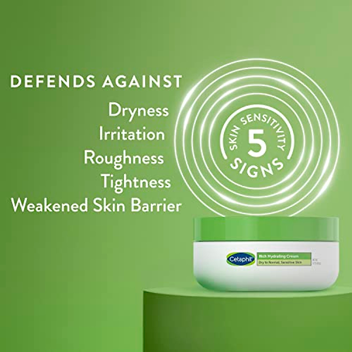 CETAPHIL Rich Hydrating Night Cream for Face, With Hyaluronic Acid, 1.7 oz, Moisturizing Cream for Dry to Very Dry Skin, No Added Fragrance, (Packaging May Vary)