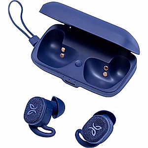 Jaybird Vista 2 True Wireless Sport Bluetooth Headphones with Charging Case - Premium Sound, ANC, Sport Fit, Waterproof Earbuds with Military-Grade Durability - Midnight Blue