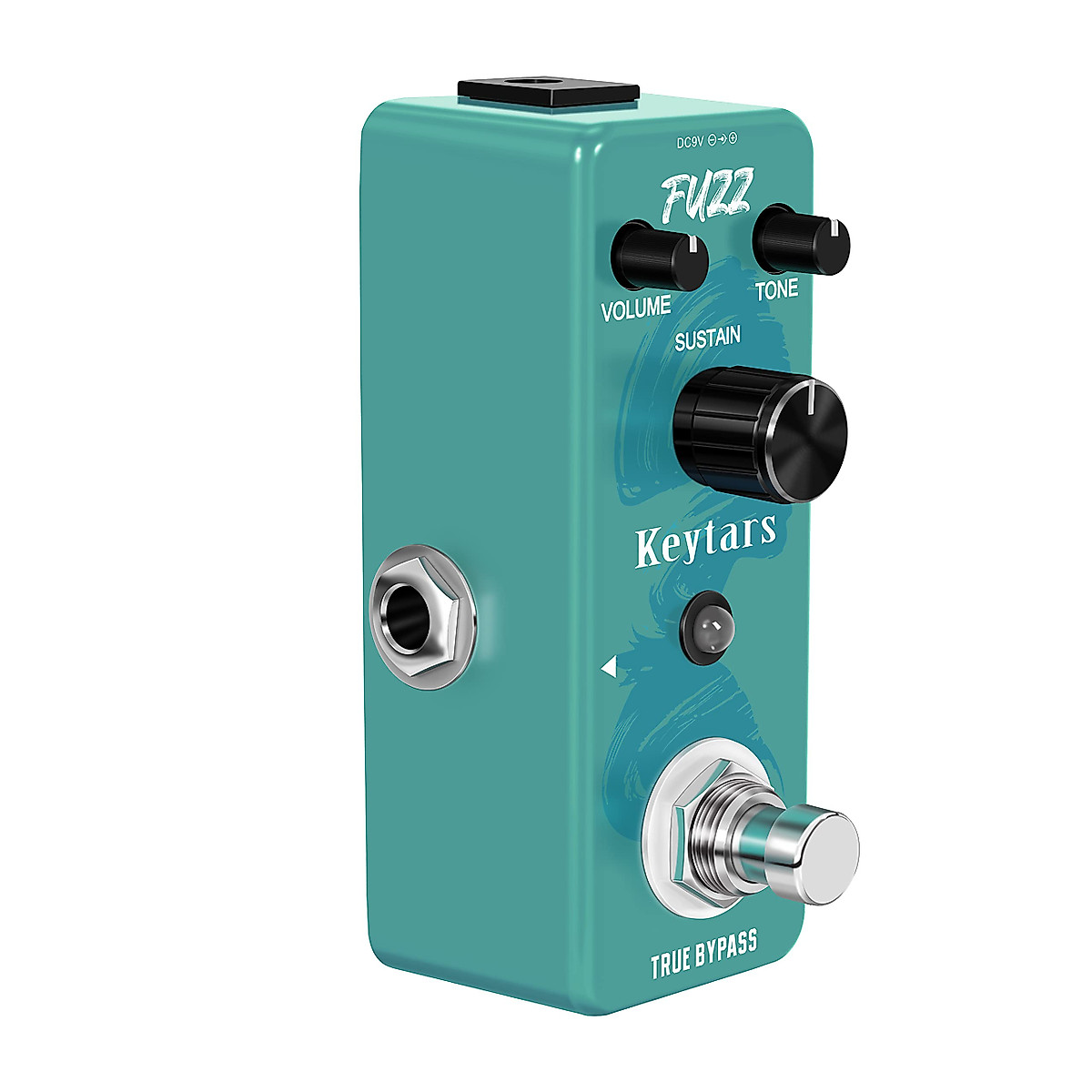 Keytars Fuzz Pedal Guitar Analog Distortion Effects Pedals for Electric Guitar Classic Fuzz Pedals Mini Size True Bypass(KT-306)