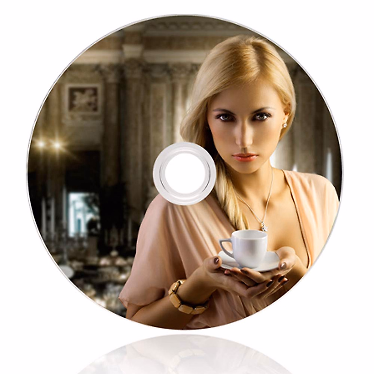 600 Pack Ritek Pro CD-R 52X 700MB 80Min Professional Grade Watershield Water Resistant Glossy White Inkjet Hub Printable Blank Recordable Disc