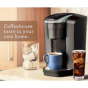 Keurig K-Elite Coffee Maker, Single Serve K-Cup Pod Coffee Brewer, With Iced Coffee Capability, Brushed Slate