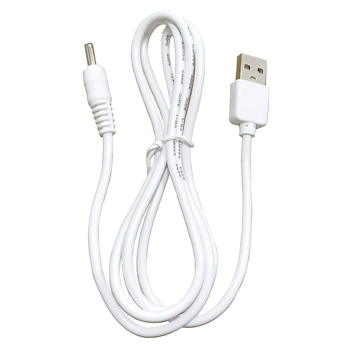 USB Charger Cable for FOREO Luna 4/Luna 4 GO/Luna 3/ Luna Mini 3/ Luna Mini 2/Luna Play Plus Facial Cleanser Replacement Charging Cable Compatible with Luna Series Facial Cleanser (White,1 Pack)