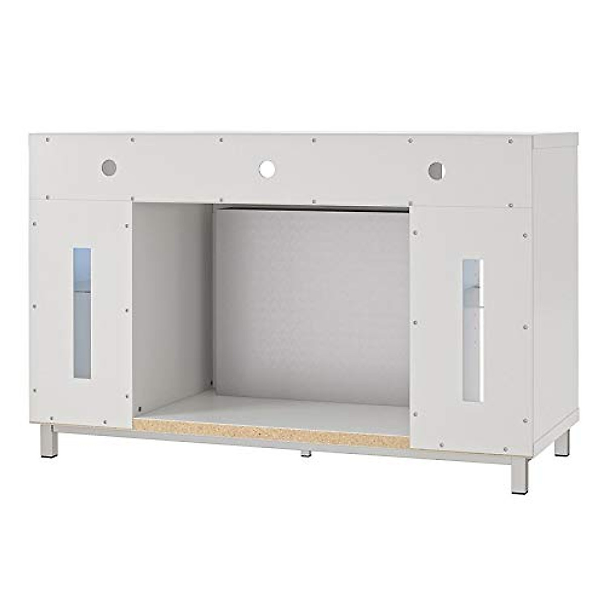 Beaumont Lane Electric Fireplace Heater TV Stand Console up to 48" in White