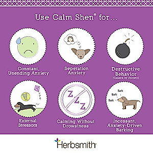 Herbsmith Calm Shen Herbal Blend for Dogs & Cats, 90 Tablets