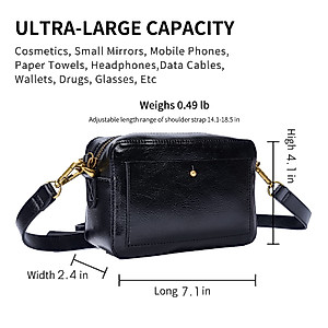 NC Leather Wristlet Clutch Wallet Purses Small Crossbody Bags for Women The Transport Camera Bag