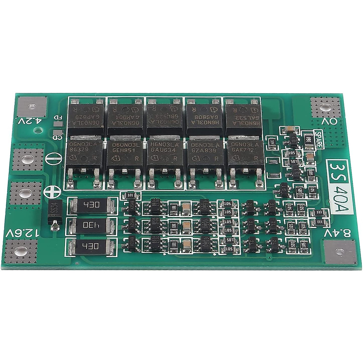 AOICRIE 3S 12V 40A PCB BMS Protection Board for 18650 Li-ion Lithium Battery Cell Module