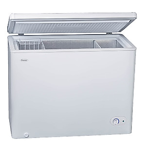 Danby DCF072A3WDB-6 7.2 Cu.Ft. Garage Ready Chest Freezer with Basket and Front-Mount Thermostat, in White