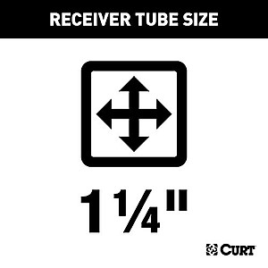 CURT 11391 Class 1 Trailer Hitch, 1-1/4-Inch Receiver, Compatible with Select Honda Civic, Acura CSX, ILX , Black