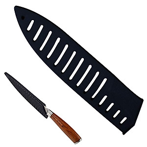 Black Plastic Kitchen Knife Blade Protector Cover for 8 Inches Knife, 8 Inch Knife sheath, 8 Inch Knife Cover Practical Black Protector For Knife Blade Kitchen Utensil