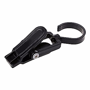 AKOAK 10 Pcs Black Plastic Hat Clip Laundry Hanger Clip Multi-Function Rotable Curtains Clip Household Scarf Hanger Bathroom Towel Clip Suitable for Hats, Boots, Socks, Quilts, Clothes Clip