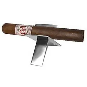 Mrs. Brog Pocket Size Portable Cigar Stand - Stainless Steel - Lightwaeight