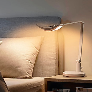 HAPPY NOCNOC Eye-Care eReading Desk Lamp/ Table Lamp/ Task Lamp/ Swing Arm Lamp: Auto-Dimming, CRI 97, Adjustable Temperatures, 51” Wide Illumination Desk Light for Home Office, Bedroom, Living Room