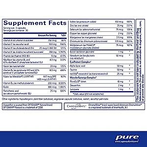 Pure Encapsulations VisionPro Nutrients | Hypoallergenic Multivitamin/Mineral Complex for Maintaining Healthy Vision | 90 Capsules