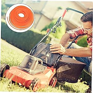 Yardwe 2pcs Cutter Mower Rope Steel Lines Xcm Mowing Strimmer Trimmer Orange Replacement Practical Grass Accessory Mowers Brush Cordless Wire Accessories Line Round Landscape Cutters