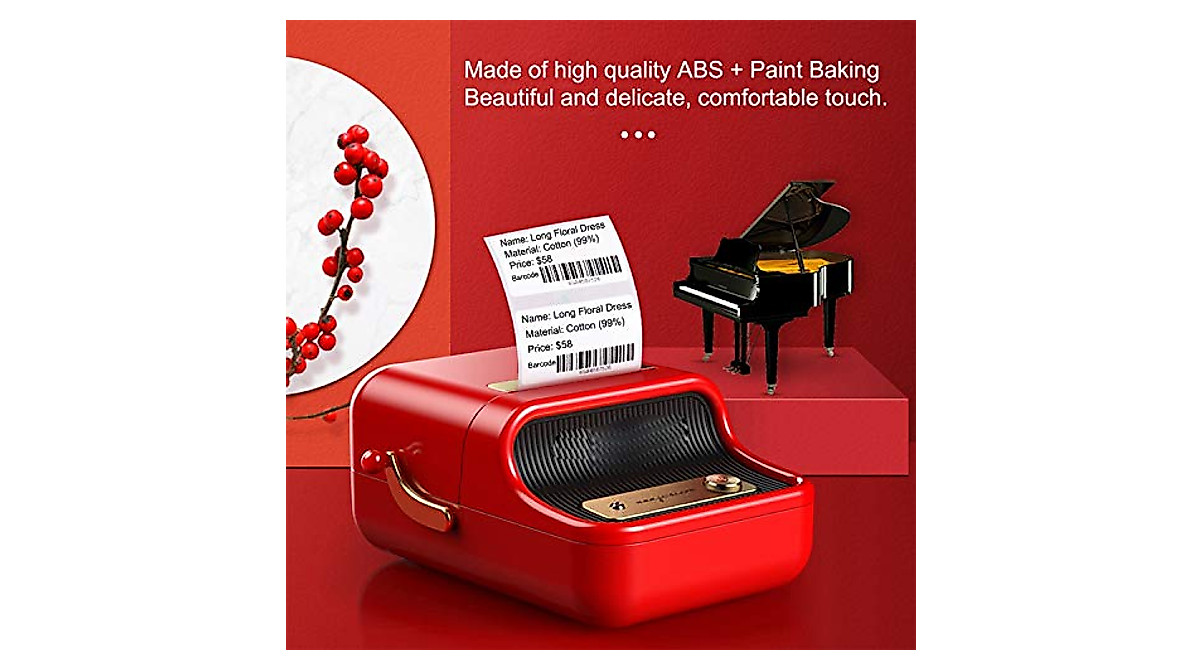 VIBY Portable Bluetooth Thermal Label Printer - RFID