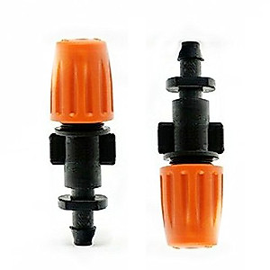 50pcs Garden Irrigation Micro Flow Dripper Head, Micro Spray Adjustable Flow Irrigation Drippers, Sprinklers Emitter System Adjustable Micro Drip Head for Watering System