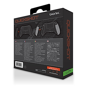 Bionik Quickshot Trigger Grips for Xbox One: Better Grip, Faster Response Time- White - Xbox One