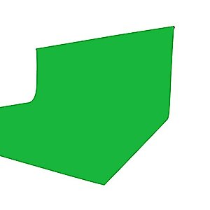 ISSUNTEX 6X9 ft Background Muslin Backdrop, Photo Studio, Collapsible High Density Screen for Video Photography and Television-Green