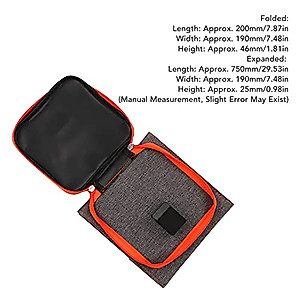 Solar Folding Bag Charger - Outdoor Portable 15W 5V Monocrystalline Silicon USB Solar Panel Charger for Camping Hiking