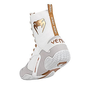 Venum "Elite" Boxing Shoes - White/Gold